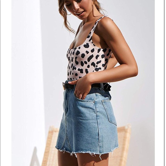 Swim | White Leopard Print High Cut Monokini Swimsuit | Poshmark